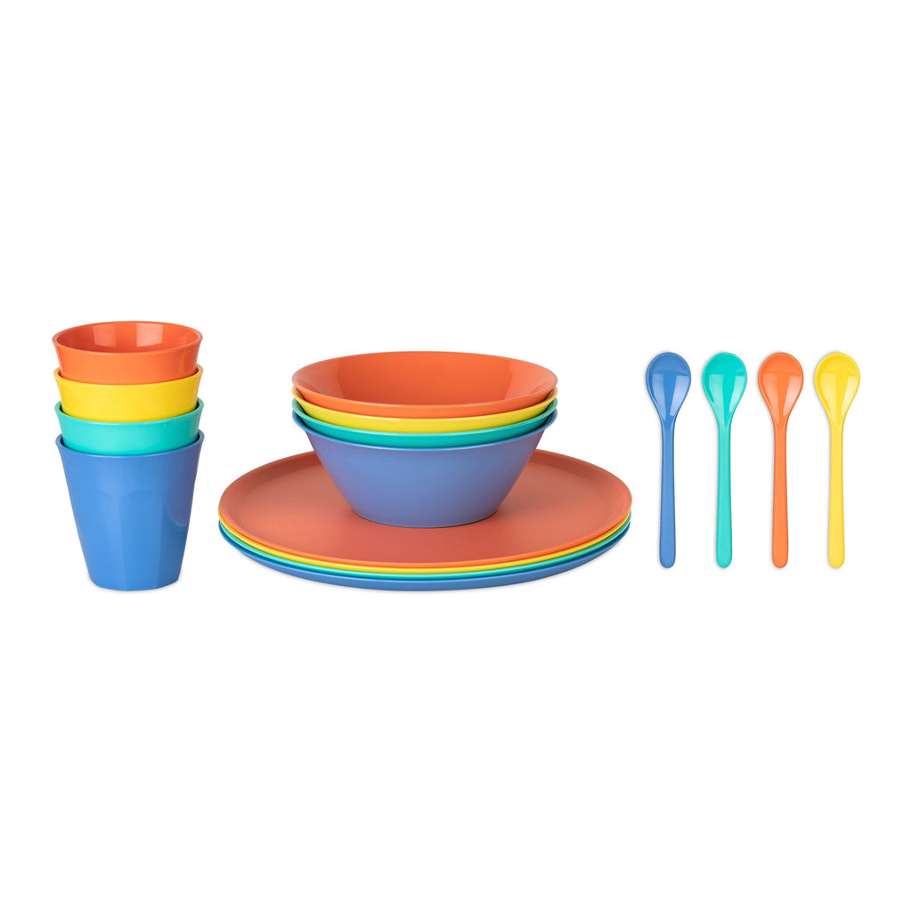 koziol tableware set 16 pieces NORA SET LOLLIPOP