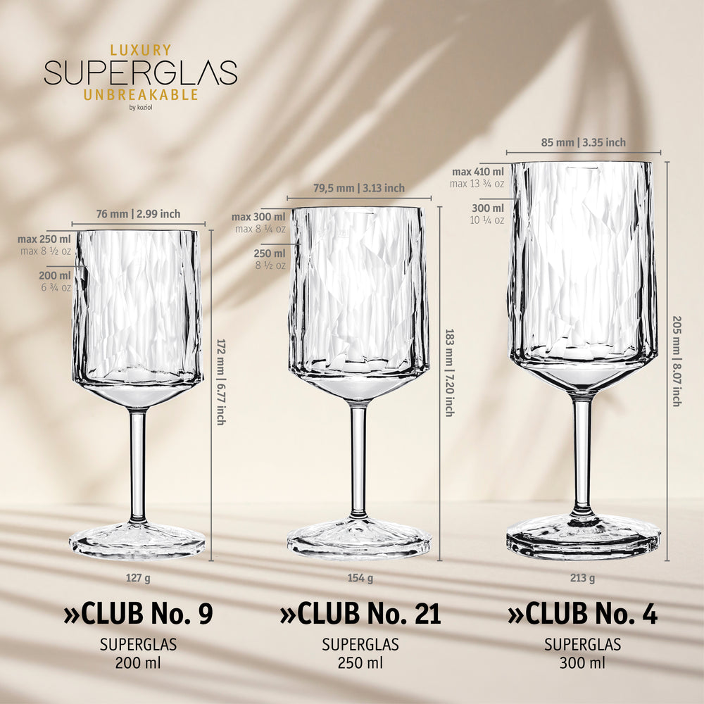 koziol wine glass set of 2 Superglas CLUB No. 21